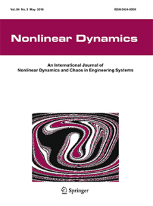 Paper accepted and published in Nonlinear Dynamics – Structural Dynamics Laboratory
